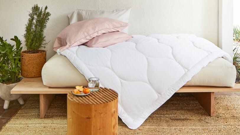This comforter is filled with recycled plastic—and is unbelievably ...