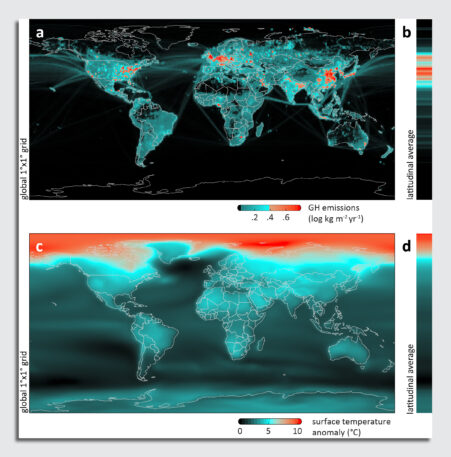 This map shows the gaps between who is causing climate change and who ...