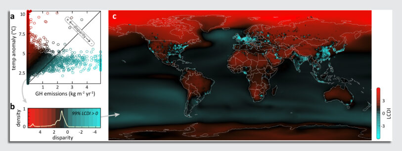 This map shows the gaps between who is causing climate change and who ...