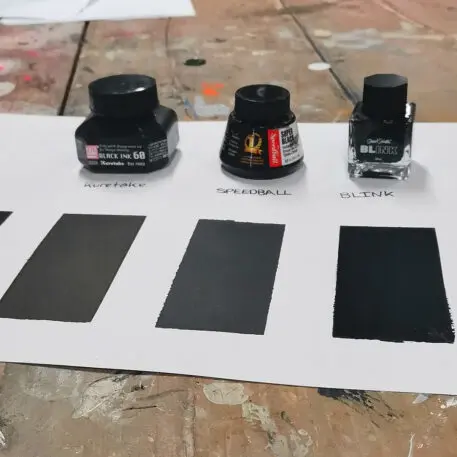 This is the world's blackest black ink. It's like staring into infinity ...