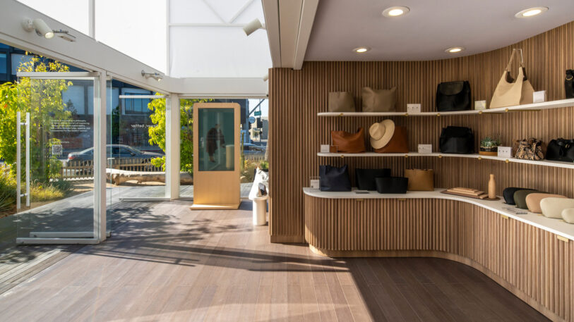 This luxe pop-up shop looks like an Apple Store but can be carried on a ...