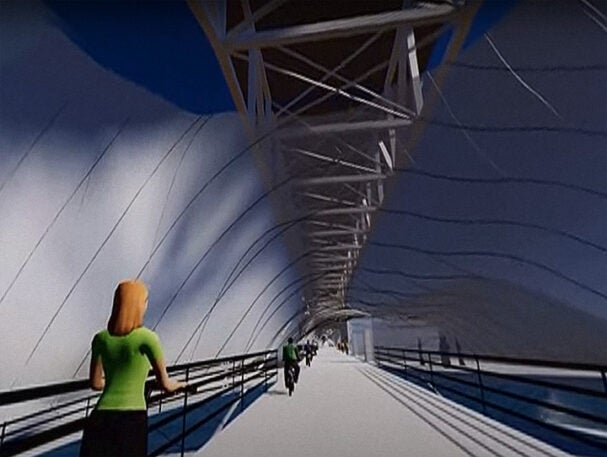 These 3D-printed bike lanes are designed to sit underneath bridges ...