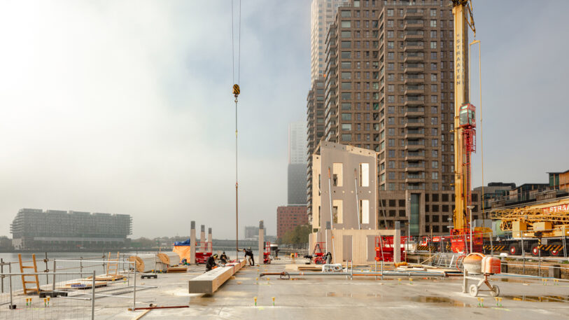 90% of Rotterdam is below sea level. So the city built an office ...