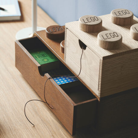 Lego turns its iconic pieces into supersized wooden home accessories ...