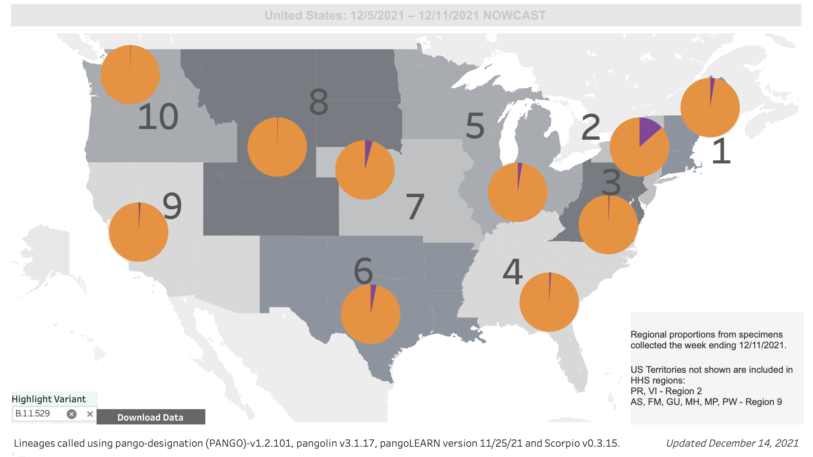 Omicron variant update: This CDC tracker and map shows where it's ...