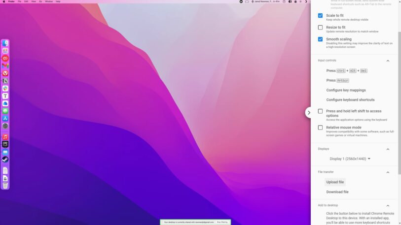 This free Google Chrome Remote Desktop app lets you access your Mac or ...