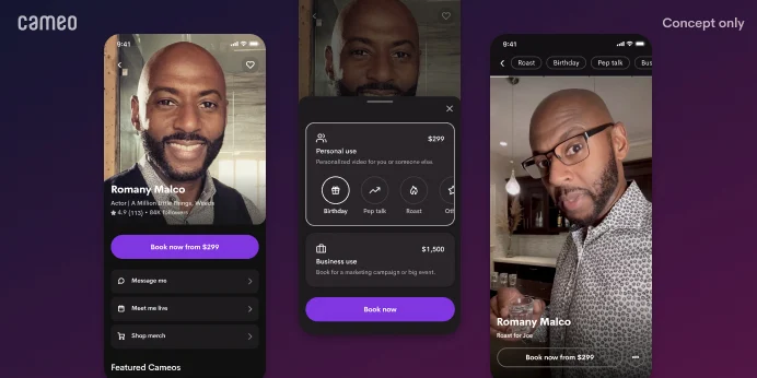 Cameo expands beyond celebrity shout-out videos to livestreams ...