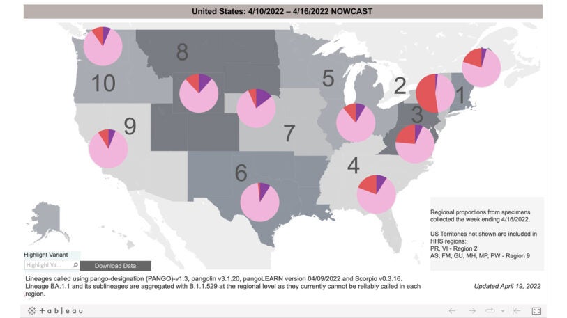 Omicron BA.2: CDC tracker and map shows where the latest variant ...