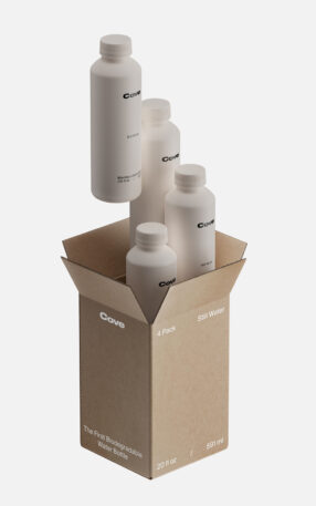 This water bottle is made with food waste—and designed to biodegrade ...