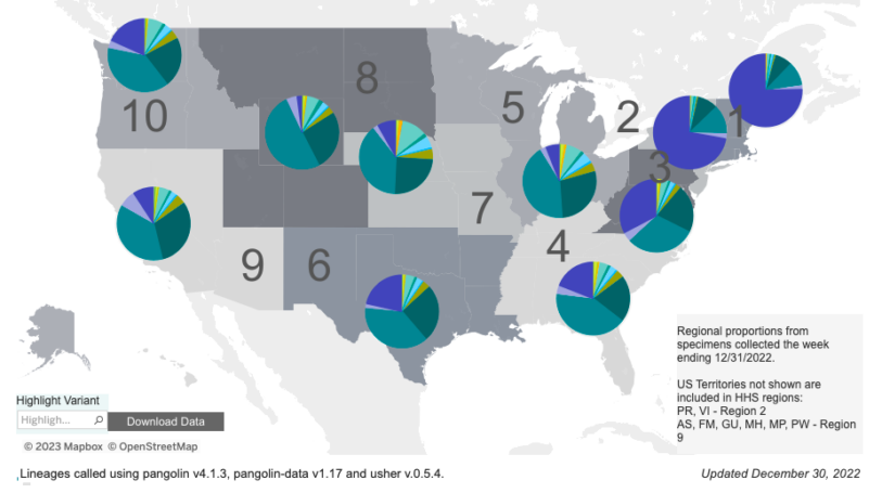 Omicron XBB.1.5: CDC tracker and map show where the latest COVID-19 ...