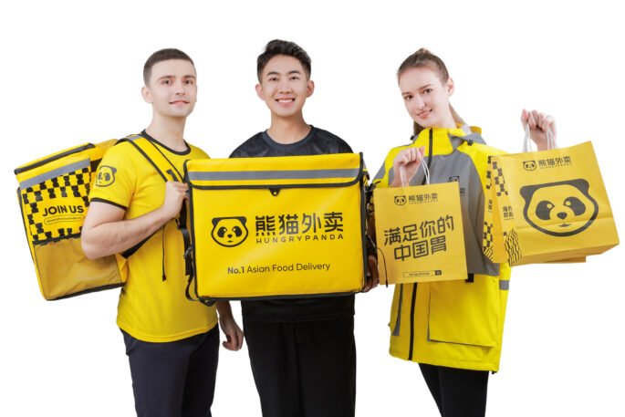 HungryPanda rebranded with bright yellow to keep its delivery workers safe