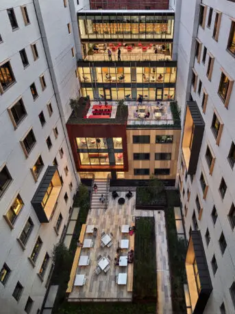 Renovating this 1930s 'doughnut' building meant losing space but ...