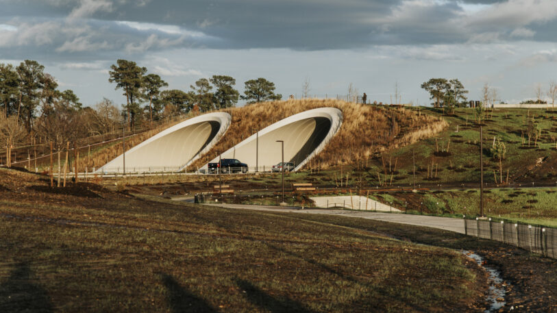 Houston covered its Memorial Drive highway with a park
