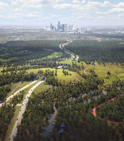 Houston covered its Memorial Drive highway with a park