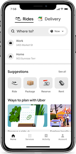 Uber unveils its new redesigned app that's personalized to you