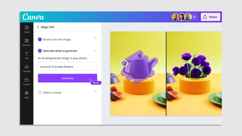 Canva’s Magic tools help people create with generative AI