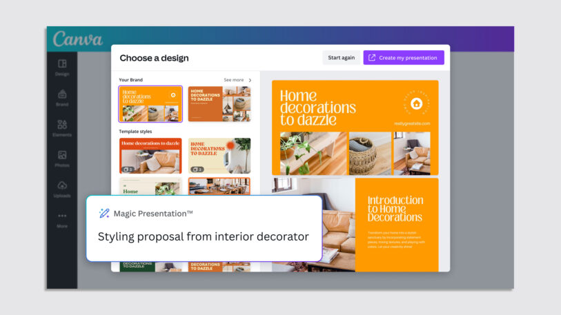 Canva’s Magic tools help people create with generative AI