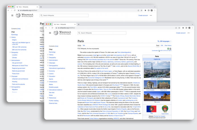 Wikipedia's redesign process