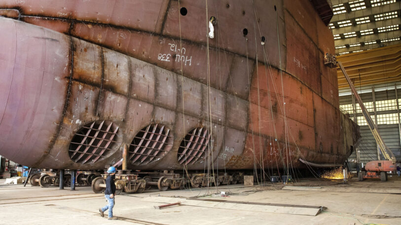 The 260-foot-long Eco Edison will house U.S. wind turbine technicians