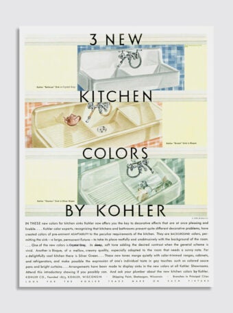 Kohler's colorful bathroom fixtures are back