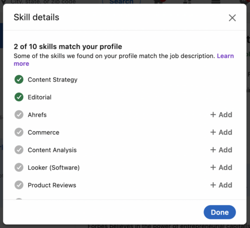 How to leverage your skills to land jobs on LinkedIn