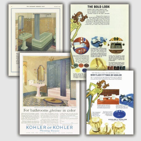 Kohler's colorful bathroom fixtures are back