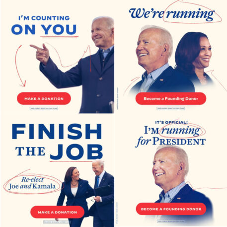 Biden unveils his new logo for the 2024 reelection campaign