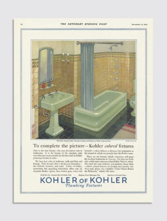 Kohler's colorful bathroom fixtures are back