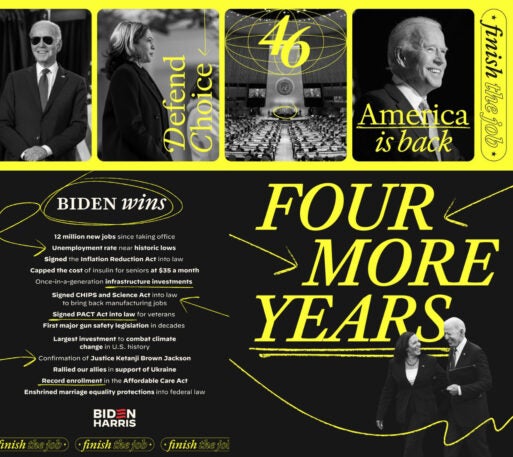 Biden unveils his new logo for the 2024 reelection campaign