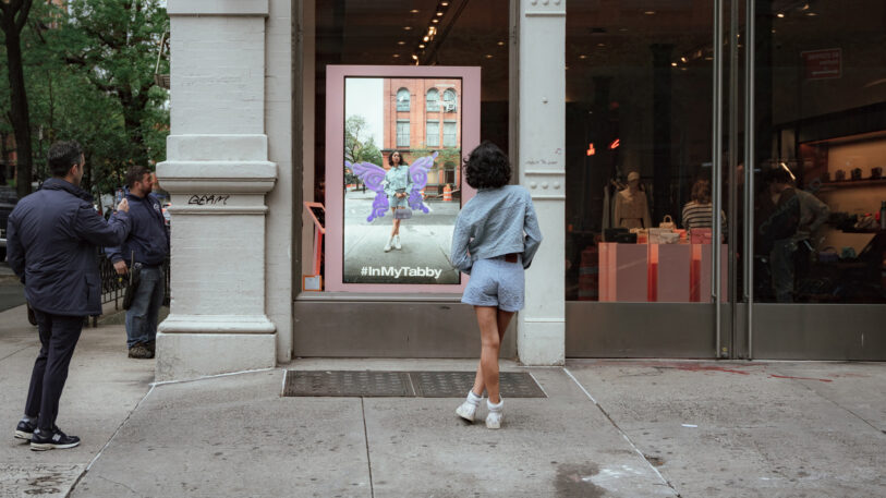 Coach's SoHo store features an AR mirror