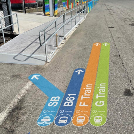 Color-coded wayfinding concept could help migrants transition to their ...