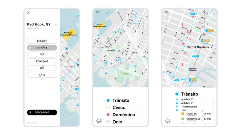 Color-coded wayfinding concept could help migrants transition to their ...