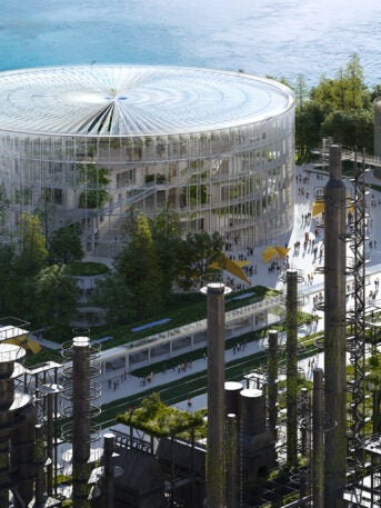 This former oil refinery is being transformed into office buildings and ...