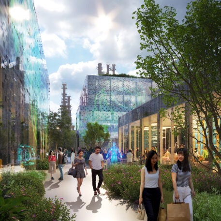 This former oil refinery is being transformed into office buildings and ...