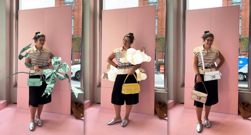 Coach's SoHo store features an AR mirror