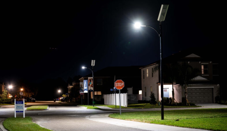 Streetleaf's solar streetlights stay on when the power goes off