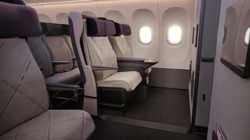 Delta Flight Products' new airplane seat is designed for wheelchair users