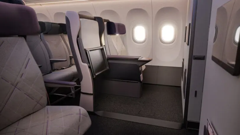 Delta Flight Products' new airplane seat is designed for wheelchair users