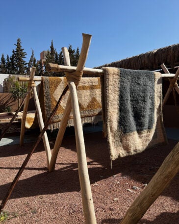 Beni Rugs is blends Moroccan artisanship with Western style