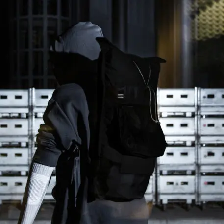 These backpacks are made entirely from one material so they're recyclable