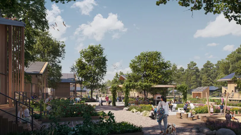 This new neighborhood will be net zero, off the grid, and leave room ...