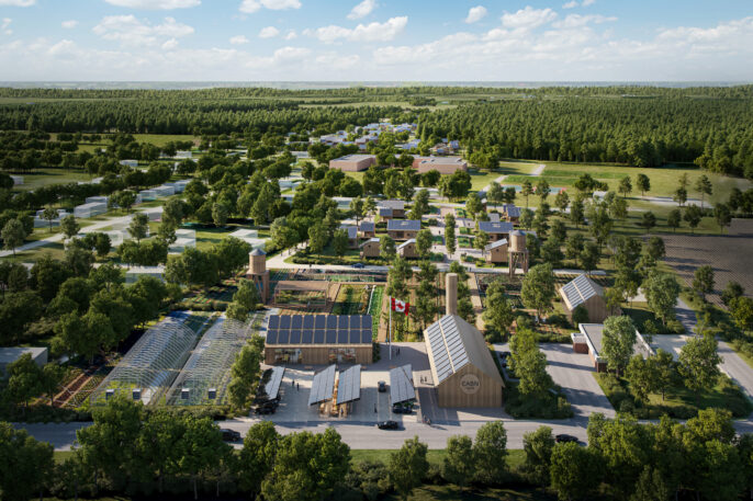 This new neighborhood will be net zero, off the grid, and leave room ...