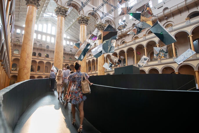 The National Building Museum opens a mirror-filled installation