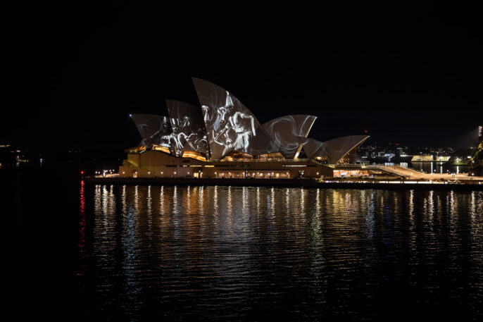 The Sydney Opera House became a giant, glowing screen thanks to ...