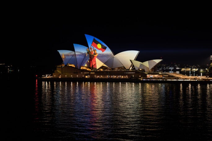 The Sydney Opera House became a giant, glowing screen thanks to ...