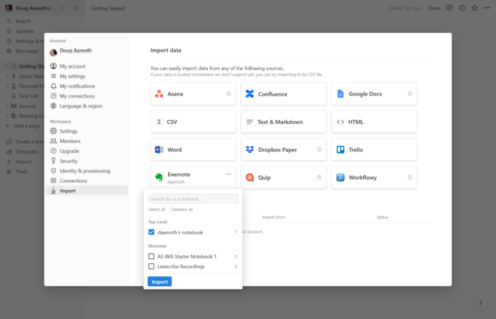 How to export Evernote notes to Notion and other note-taking apps