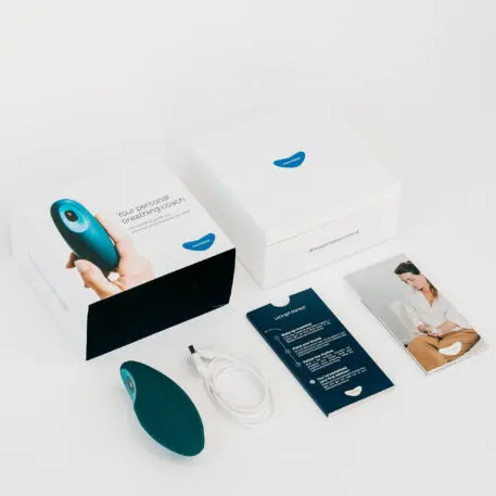 The Moonbird breathing coach is designed to keep you relaxed
