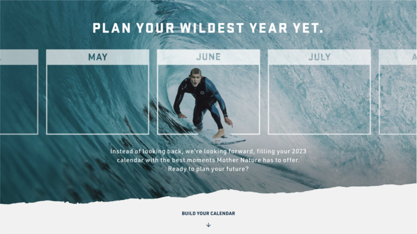 Yeti's Year in Preview auto-generated a year's worth of outdoor fun
