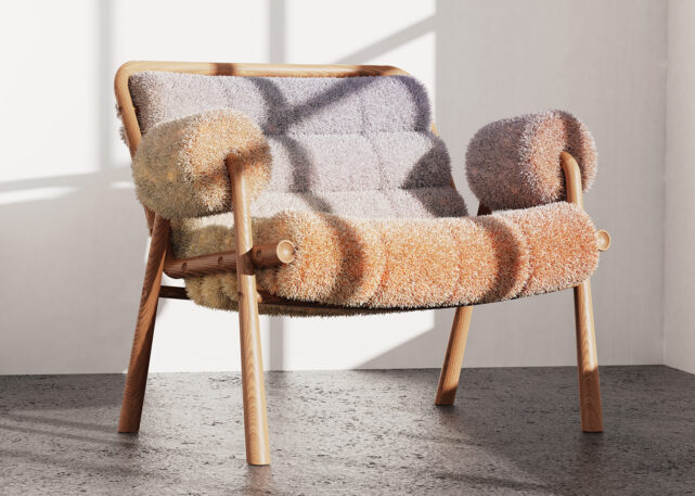 The Hug chair is designed to reduce stress, even while assembling it