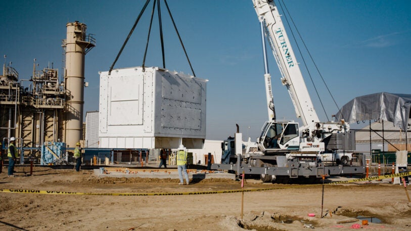 These giant, glowing carbon blocks bring clean energy to factories